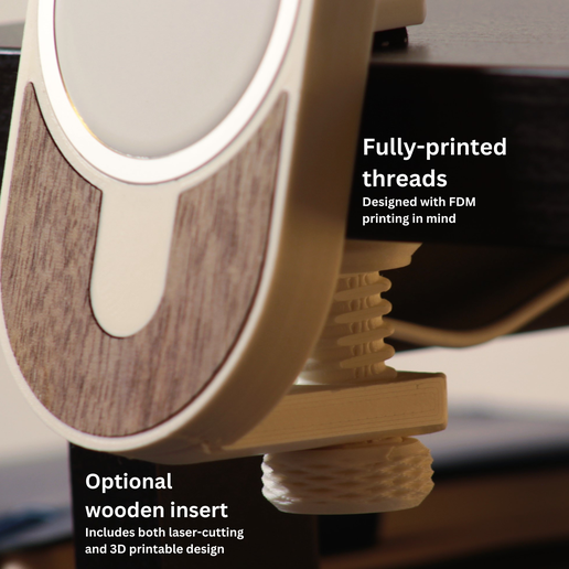 🗜️ NODO - MagSafe holder clamp for desk shelf - Multiple shelf ...