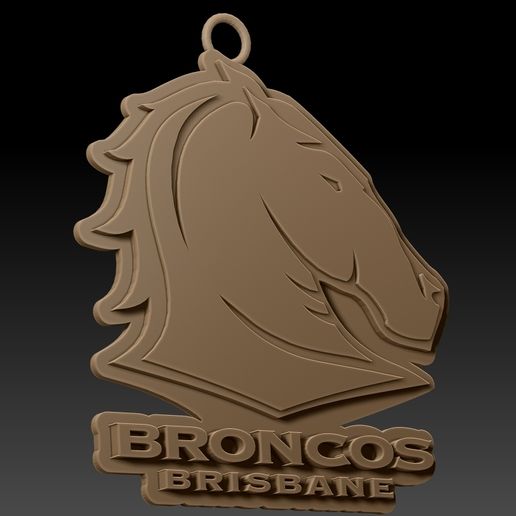 🗝️ NRL Brisbane Broncos keychain badge color printable and renderable ...