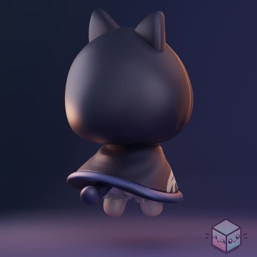 🐱 Cute cat Plush Scaramouche /Scarameow Genshin impact・Free STL File ...