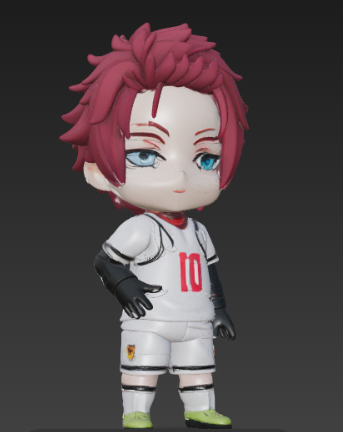 🧸 Nendoroid Bluelock Sae Itoshi・ OBJ File for 3D printing・Cults