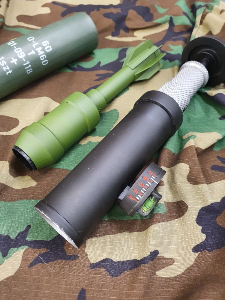 STL file GNM-60 Special Forces Mortar for TAGInn 40mm Grenades・3D printer design to download・Cults