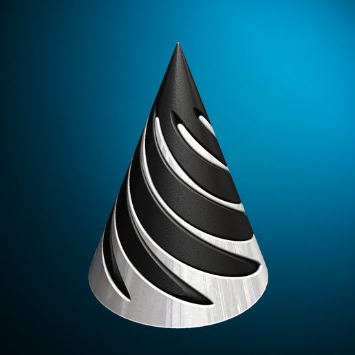 🧵 Cone Vortex thread・ STL File for 3D printing・Cults