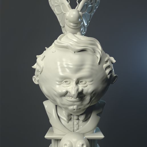 OBJ file Smiling Friends Boss Statue 👤 ・3D printer model to download・Cults
