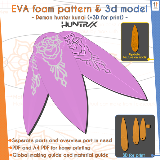 🔪 The huntrix Zoey kunai prop - Kpop Demon Hunters | Inspire cosplay ...