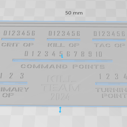 🎲 Kill team scoring board・Free 3D File for 3D printing・Cults