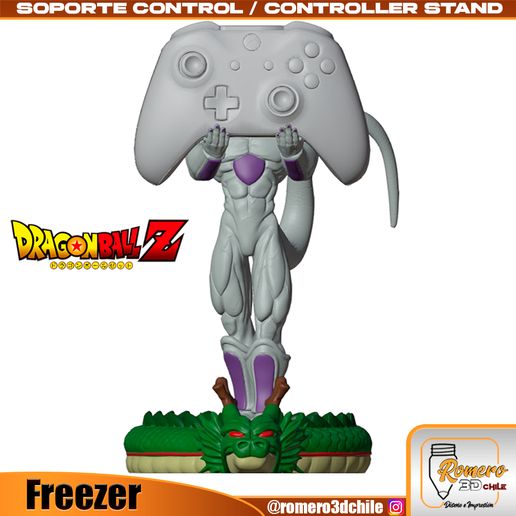 Archivo STL Soporte Control Freezer / Dragon Ball Z 🎛️ ・Plan de impresión en 3D para descargar・Cults