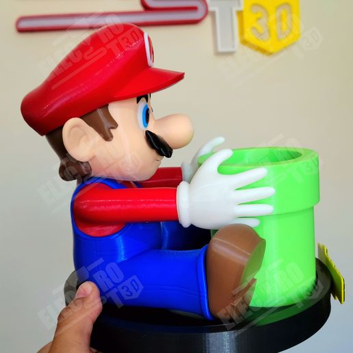 3D file Portavaso / Macetero Mario Bros Multicolor Decor Planter Cup ...
