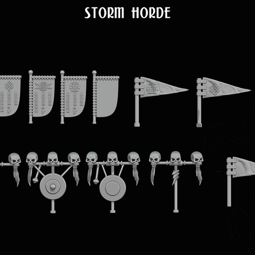 🛰 Storm Horde Digital Download STL Pack・ 3D File for 3D printing・Cults