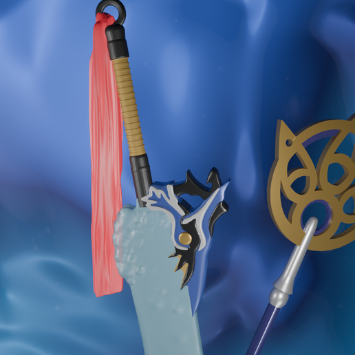 🔫 Diorama Final Fantasy X Weapons Tidus, Wakka & Yuna・ 3D File for 3D ...