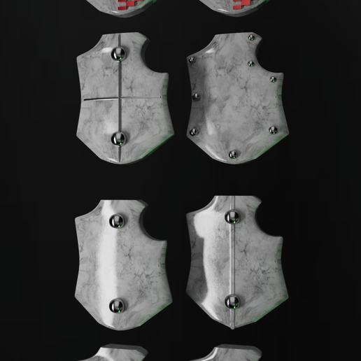 🎲 Chest Shields・Free 3D File for ・Cults