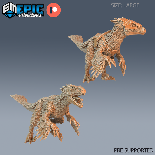 🎲 Feathered Raptor Set ‧ DnD Miniature ‧ Tabletop Miniatures ‧ Gaming ...