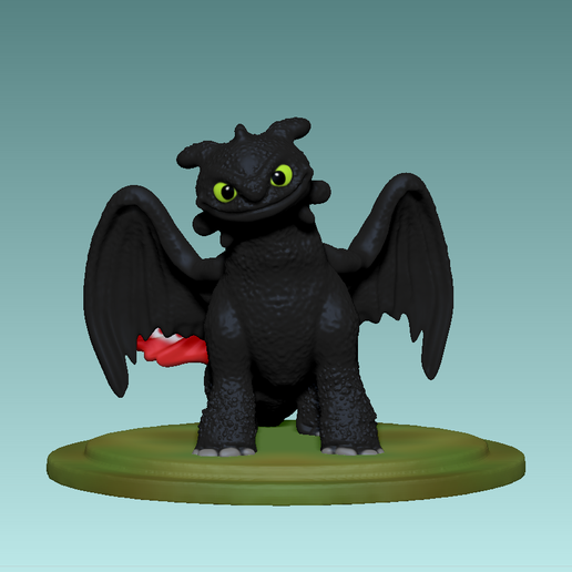 STL file toothless dragon setting pose from how to train your dragon 🐉 ...
