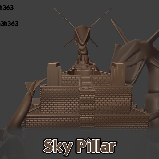 🎲 RAYQUAZA | TORRE DE DADOS SKY PILLAR・Archivo 3D Gratis para Impresión ...