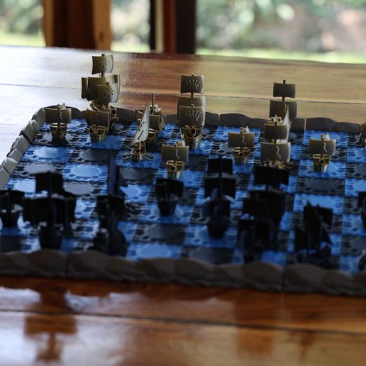 ♟️ Naval Chess Set – Boat Themed Chess Set - War Ship Chess・ STL File ...