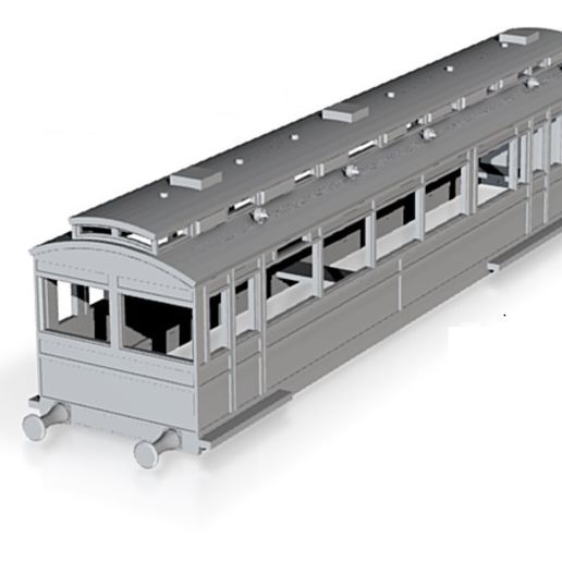 🚂 NER Inspection Saloon Coach 1/32 scale・ 3D File for 3D printing・Cults