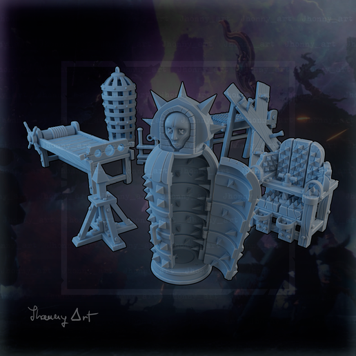 🎲 Medieval torture devices iron maiden minis・ STL File for 3D printing ...