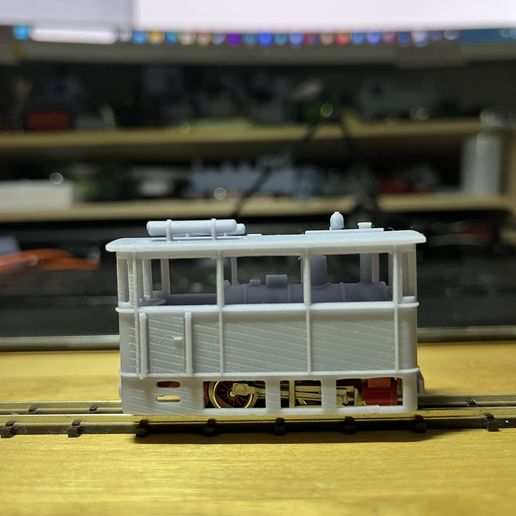 STL file H0e/009 Tram Locomotive Fiery/Feuriger Elias for n-scale ...