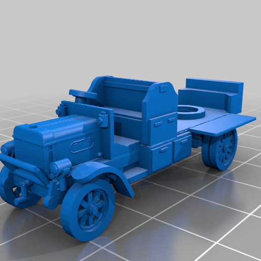 🔫 15mm WW1 Mobile AA Gun- w/ and w/o crew・Free 3D File for ・Cults