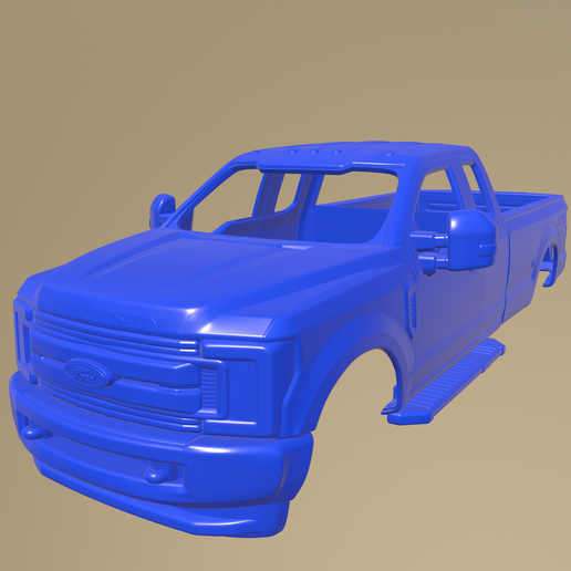 🚙 Ford F-250 Super Duty 2015 PRINTABLE CAR BODY・ STL File for 3D ...