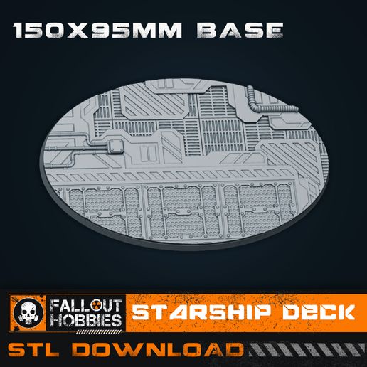 🎲 Starship Deck STL Base Collection for Tabletop Wargames・ 3D File for ...