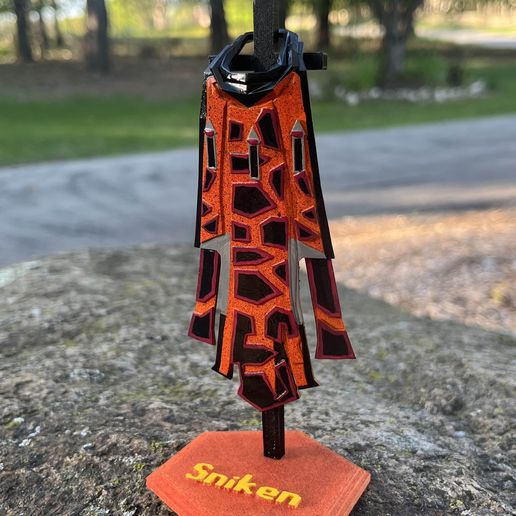 👴 Infernal Max Cape Old School Runescape OSRS・ STL File for 3D printing ...