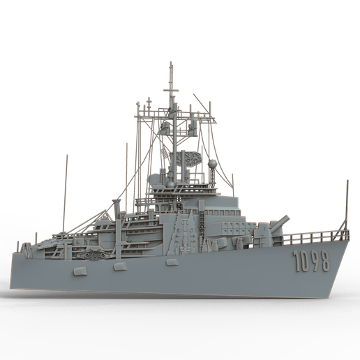 📁 3D Model STL File for CNC Router Laser & 3D Printer 1816. USS GLOVER ...