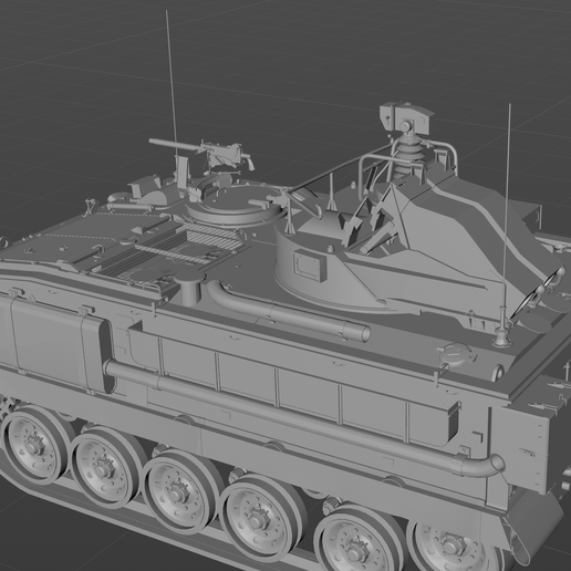 🗺️ British FV438 "Spinfire" anti-tank destroyer 3D model material・ OBJ ...