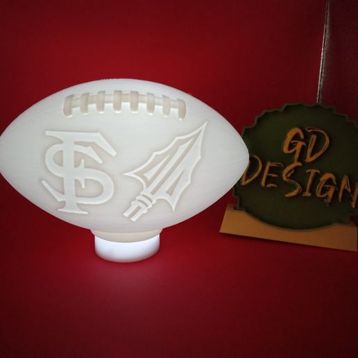 🏈 Florida State Seminoles 3D FOOTBALL TEALIGHT・ STL File for 3D ...