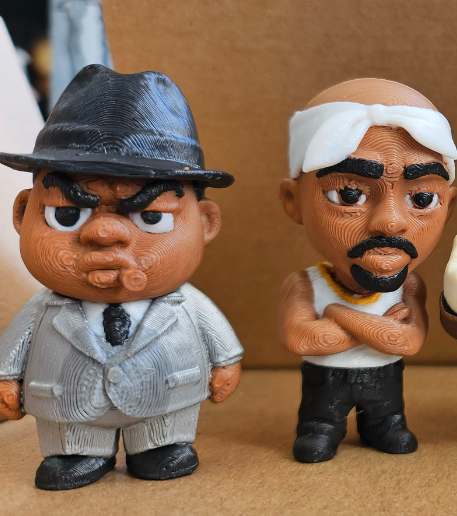👾 notorious B.I.G. big poppa biggie articulaing mini figure flexi・ 3MF ...