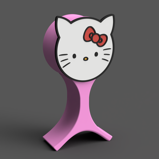 👋 Hello Kitty Headset Stand・ STL File for 3D printing・Cults