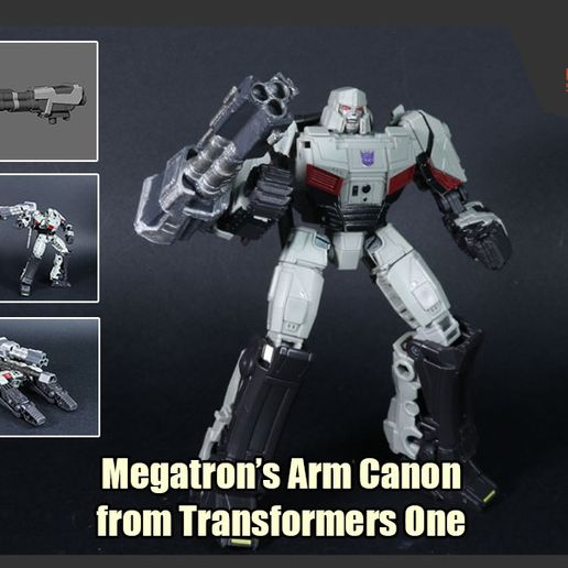 💪 Megatron's Arm Canon from Transformers One・ STL File for 3D printing ...
