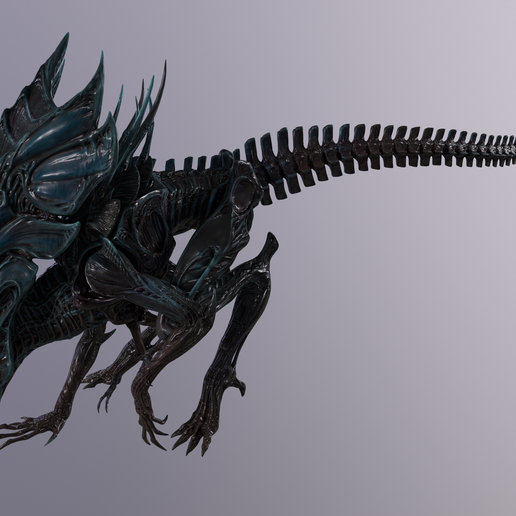 👽 Xenomorph Alien Queen Statuette・ STL File for 3D printing・Cults