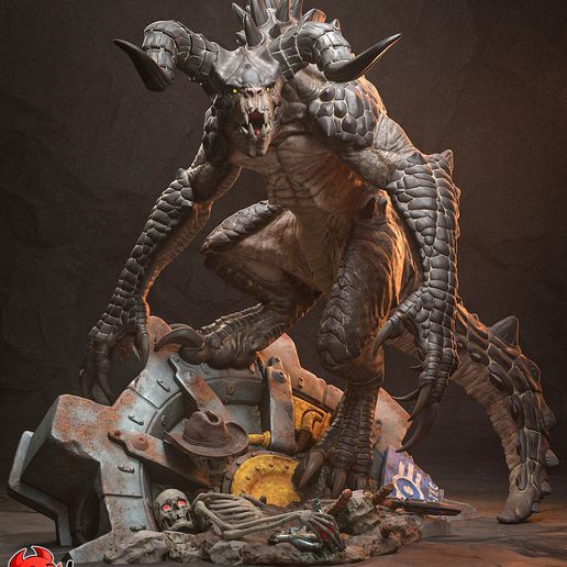 🐉 Deathclaw・ STL File for 3D printing・Cults
