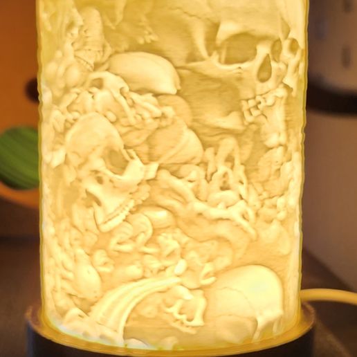💀 Skull Led Lamp / Skull Led Lamp・Free 3D File for ・Cults