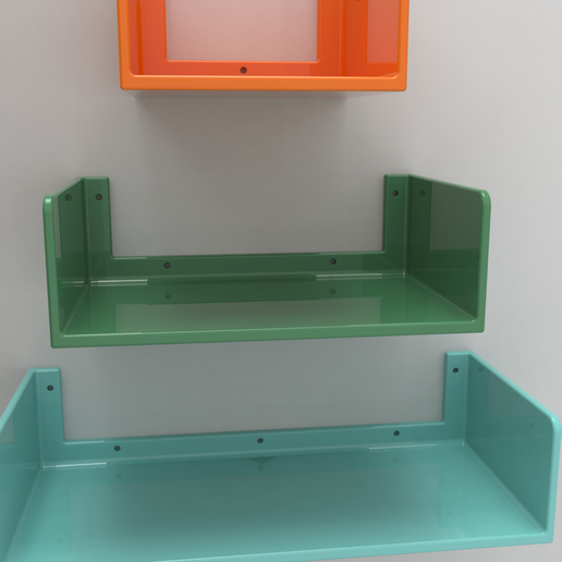 🪞 Wall Mounted Shelf Set・ STL File for 3D printing・Cults