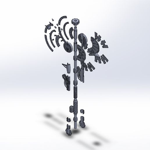 🪓 Life-sized Mechanicus battle axe・ STL File for ・Cults