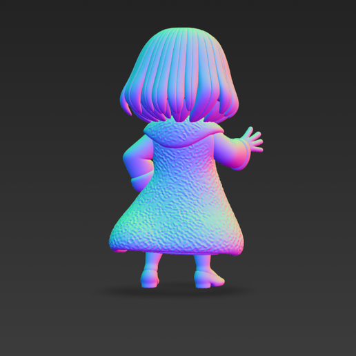 👊 Fubuki - One Punch Man Chibi 3D Print Figure・ STL File for 3D ...