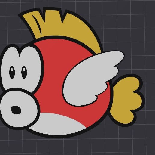 how to draw mario fish