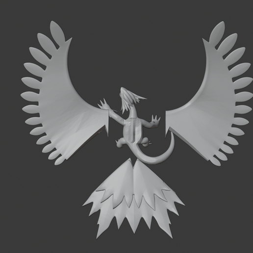 🌙 Roaring Moon from Pokémon Scarlet・ STL File for 3D printing・Cults