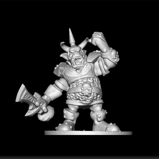 STL file Orc Warrior Miniature - Orc Warrior 3D Print - Fantasy Orc ...