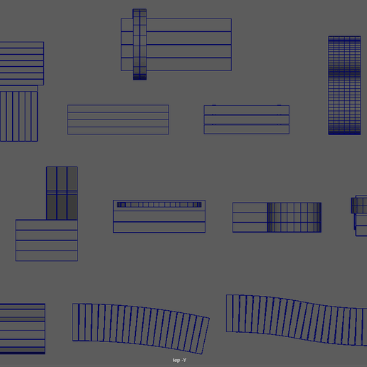 🪵 Low Poly Wooden Benches // Pack 01・ OBJ File for 3D printing・Cults