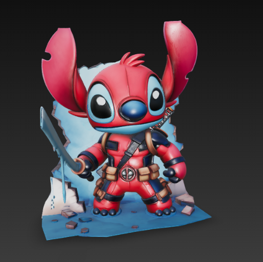🎨 Stitch Character Figure – Highly Detailed Fan Art Model・ STL File for ...