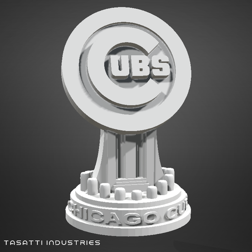 🏆 MLB Chicago Cubs Logo Trophy・ STL File for 3D printing・Cults