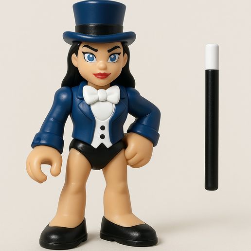 🎨 DC Comics Zatanna Imaginext style figure・ 3D File for 3D printing・Cults