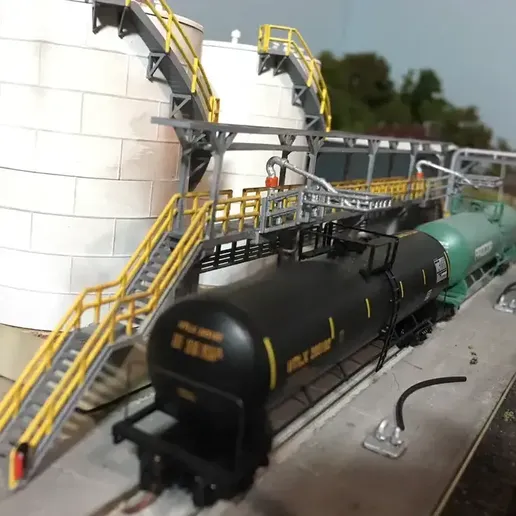 🪖 N Scale Tank Car Loading Platform Modular・ STL File for 3D printing・Cults