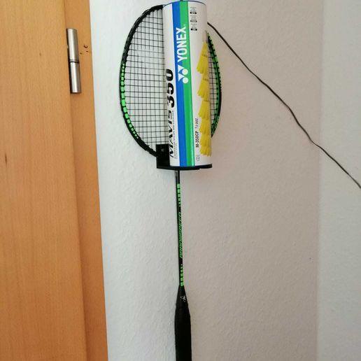 🏸 Badminton racket holder・ STL File for ・Cults