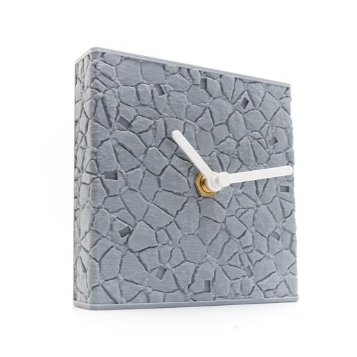 🪨 Rough Rock Clock・Free STL File for 3D printing・Cults