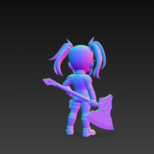 🔫 Kikoru Shinomiya – Kaiju No. 8 Chibi STL | 3D Printable Anime Figure ...