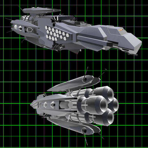 🪖 Brutus Raider class warship・ 3D File for 3D printing・Cults