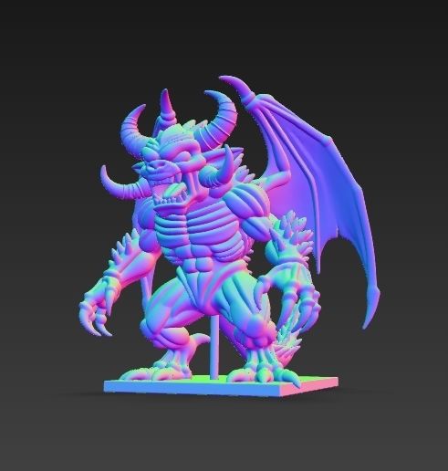 👹 Ruling Terror - Winged Demon Lord 3D Print Model・ STL File for 3D ...
